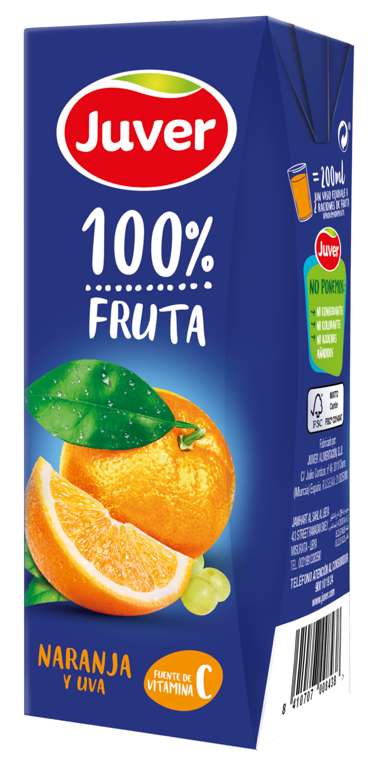 100%: Orange | Juver Alimentación